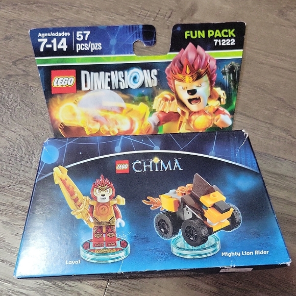 Lego | Toys | Lego Dimensions Chima Fun Pack 7222 Lava And Lion Rider ...